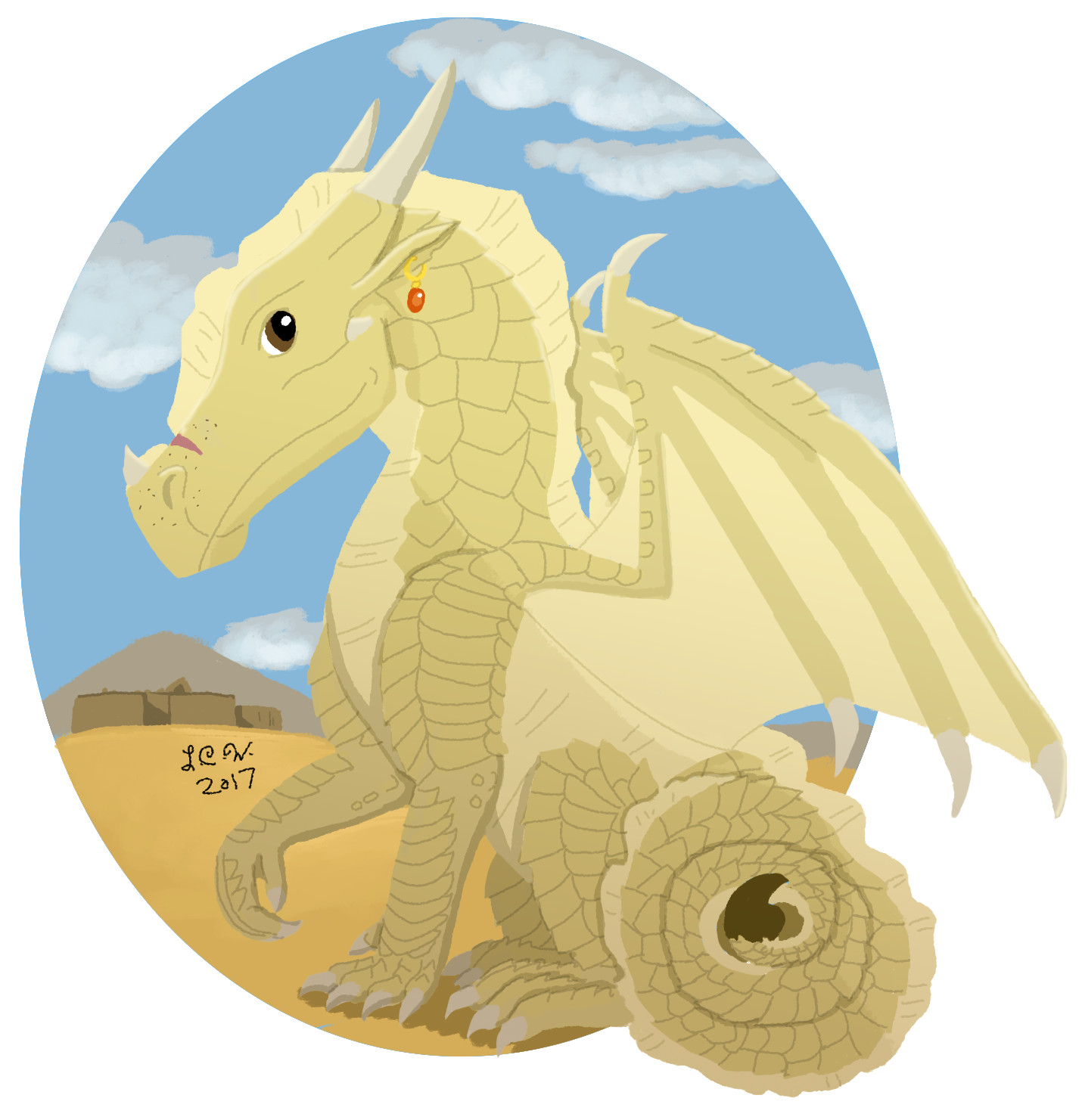 L. Chelsea Webb - Wings of Fire Dragons in Semi-Lineless Chibi Style