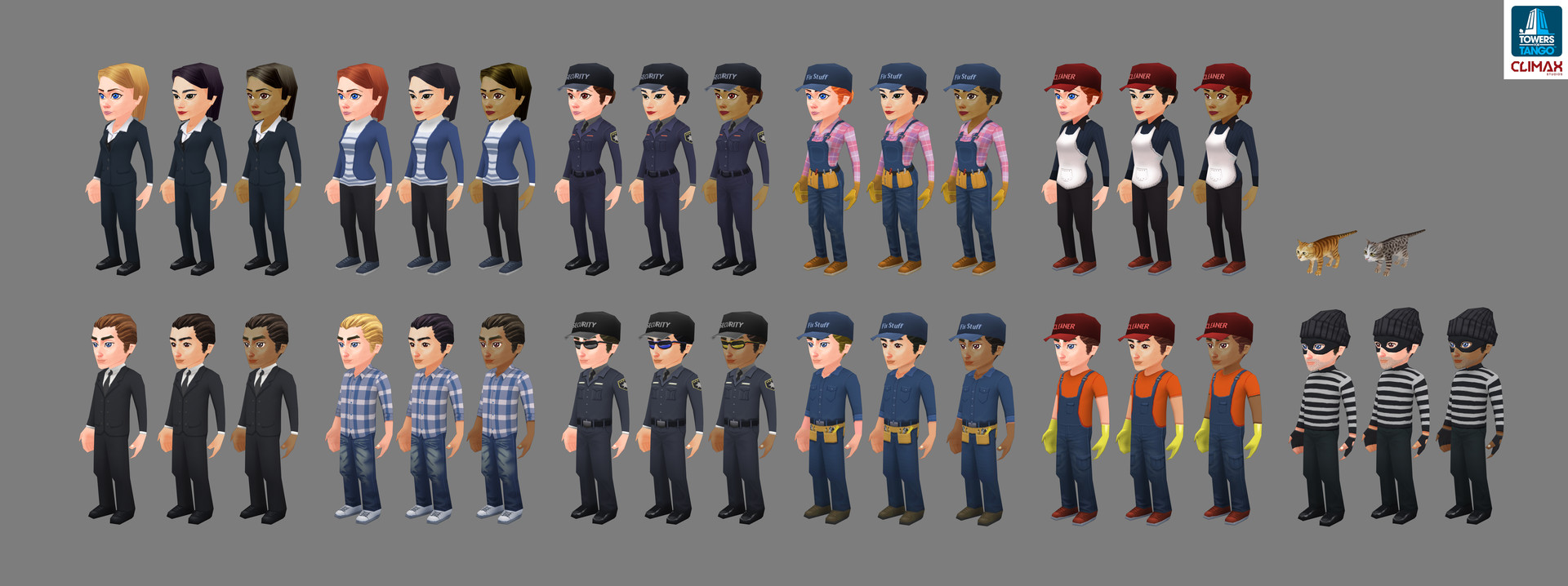 ArtStation - Towers For Tango Characters