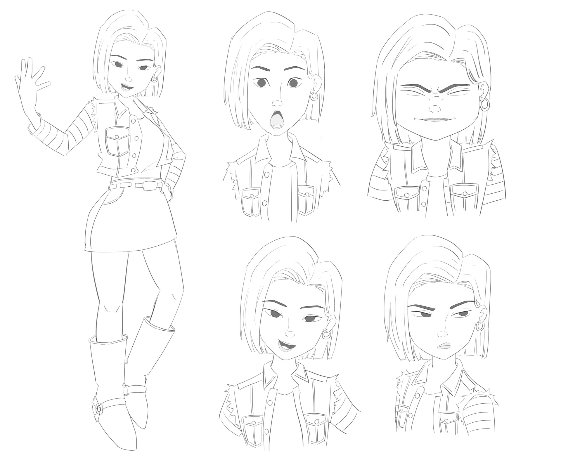 ArtStation - Dragon Ball - Android 18