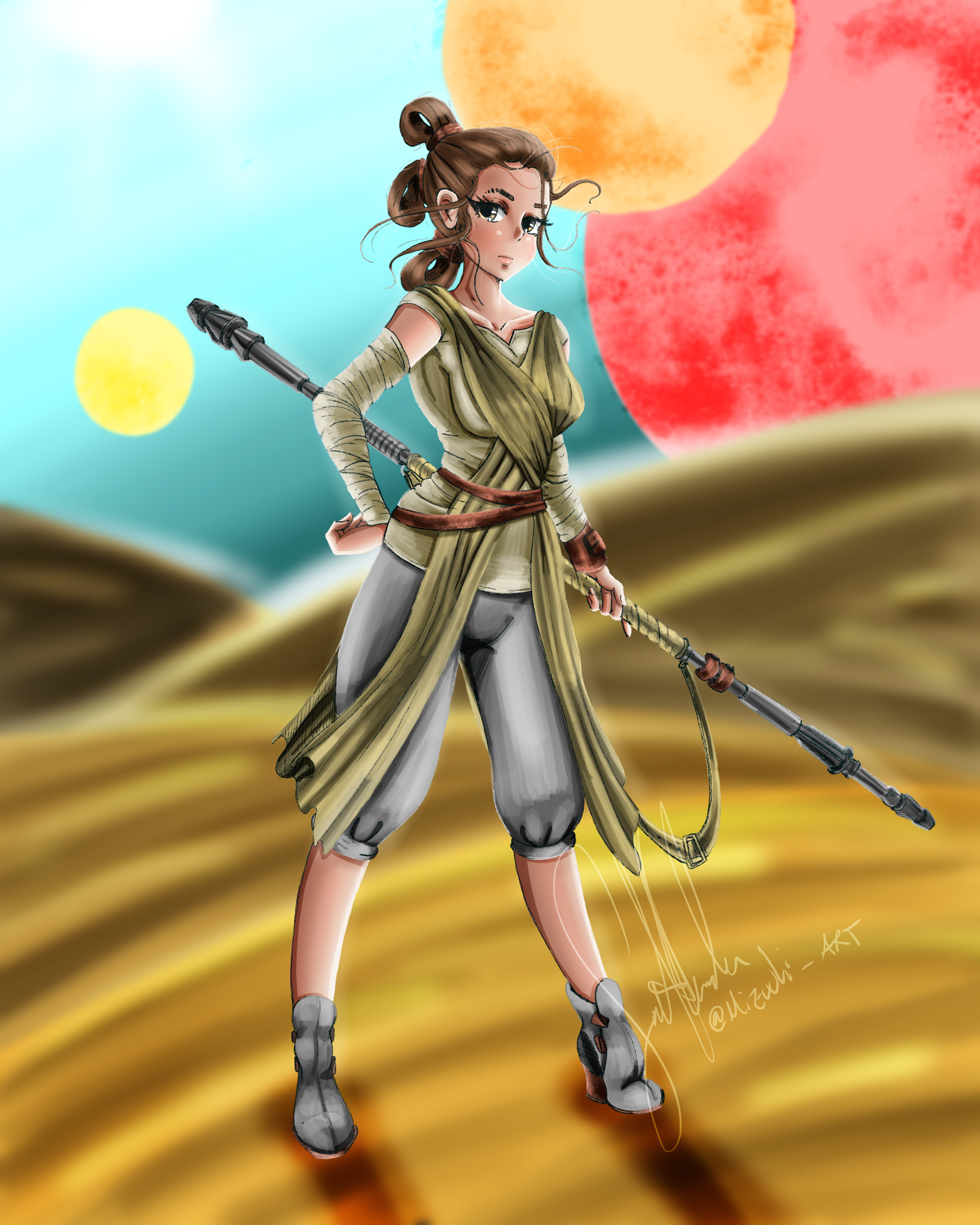 ArtStation - Rey - The Force Awakens