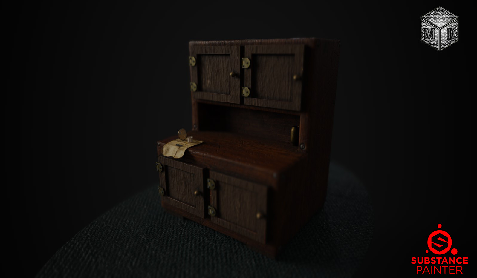 Madeline Devoto - Rustic / Worn Cabinet Prop