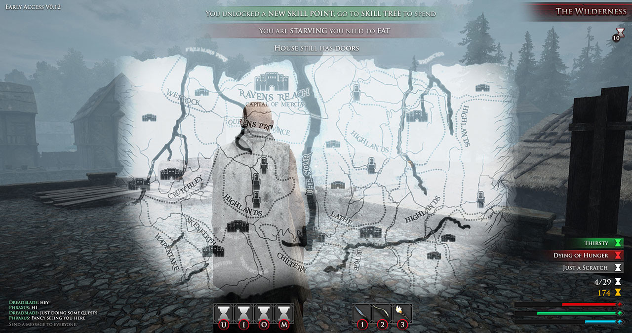 Game Interface UI & UX Art House - The Black Death UI