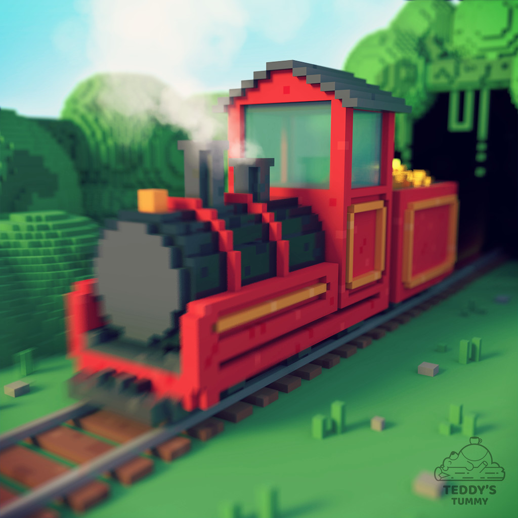 ArtStation - Voxel Train