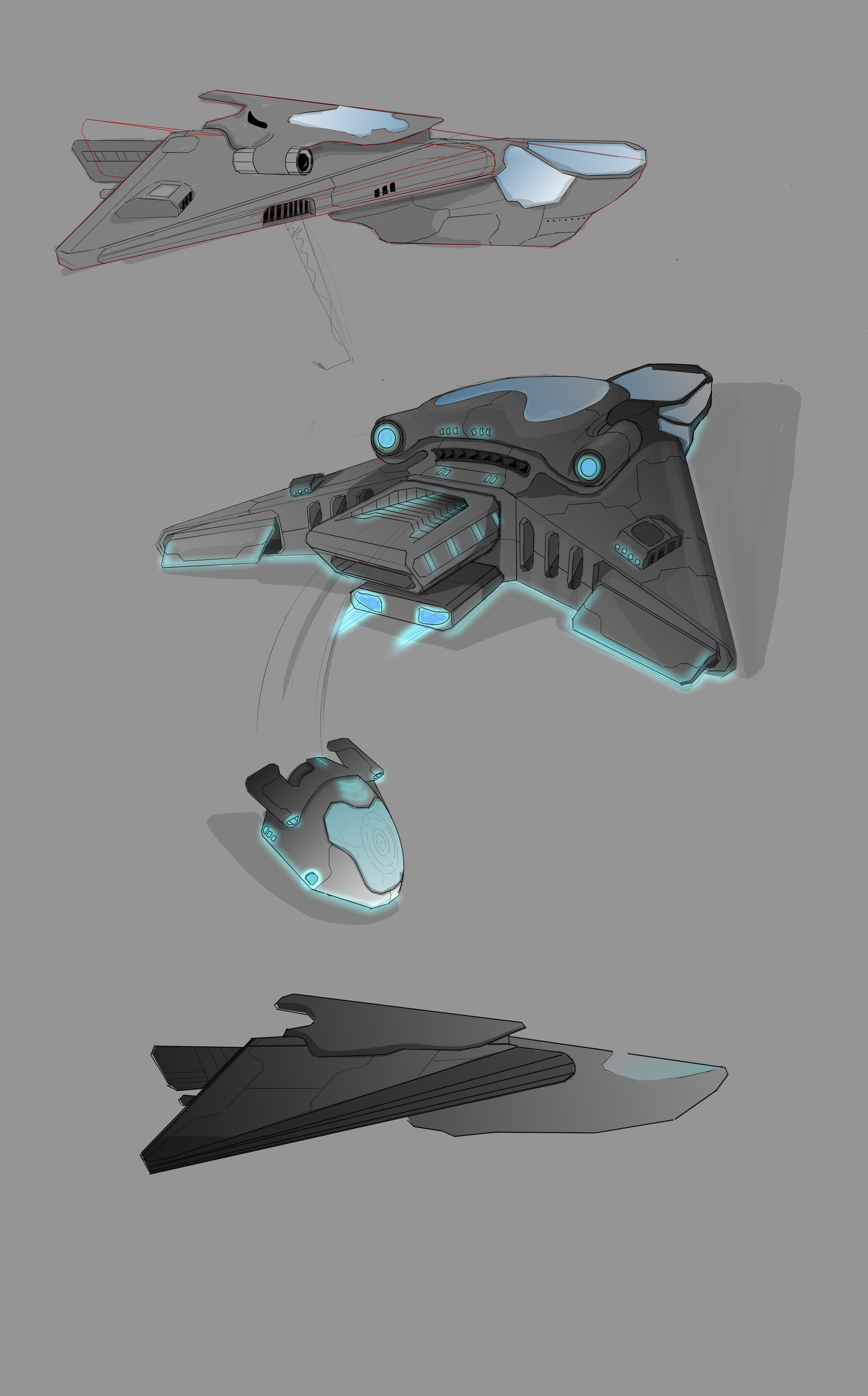 ArtStation - Sci-fi plane desings