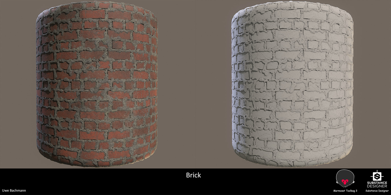 Uwe Bachmann - brick wall - study