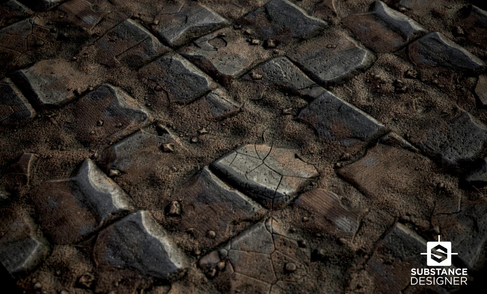 ArtStation - Stone floor - Substance Designer