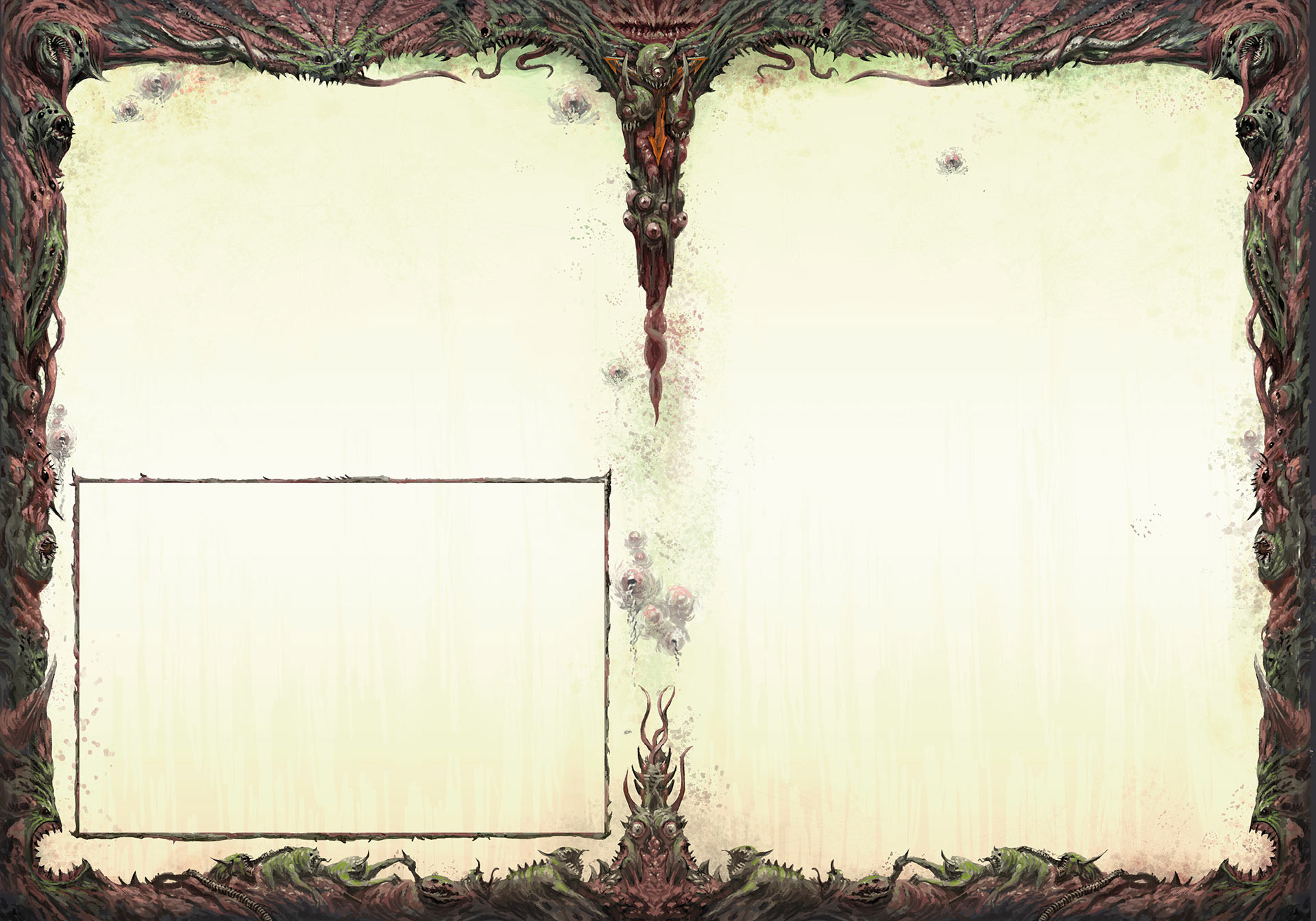 Tze Kun Chin 陈志堃 - Warhammer 40,000 Daemons graphic borders