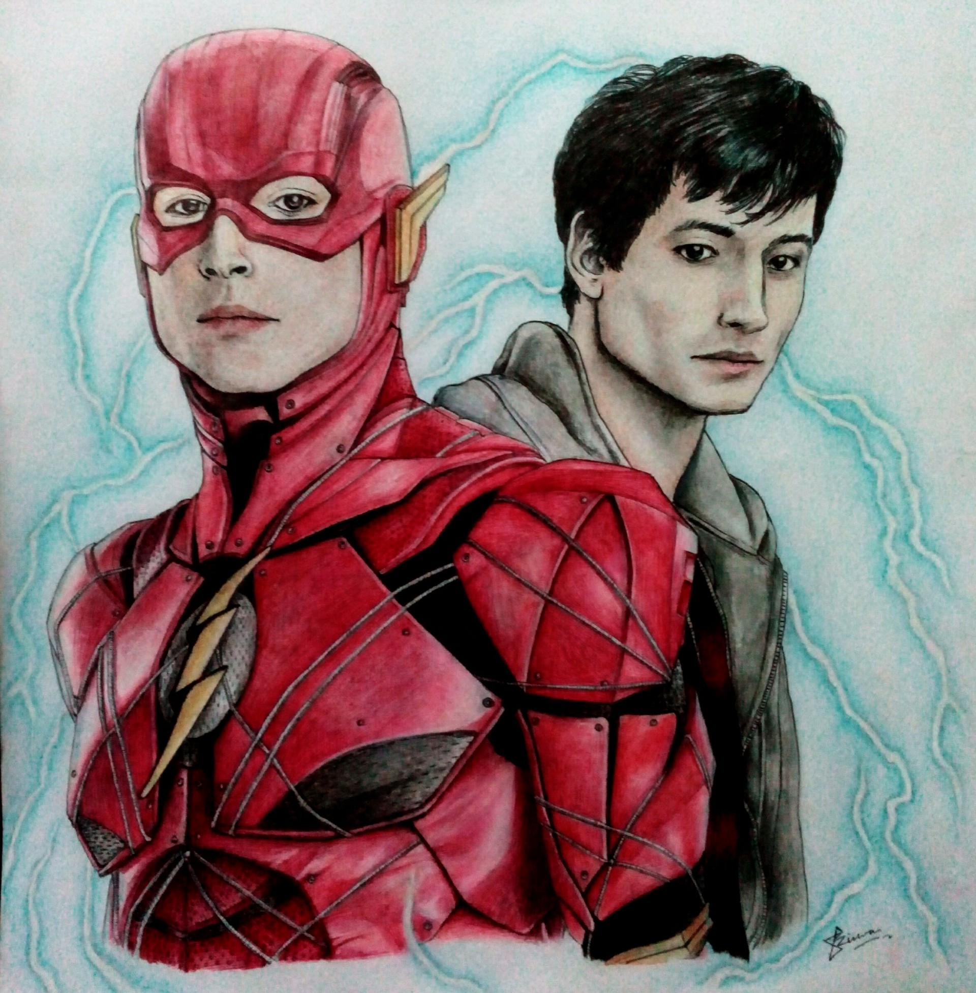 Justice League Flash Drawings