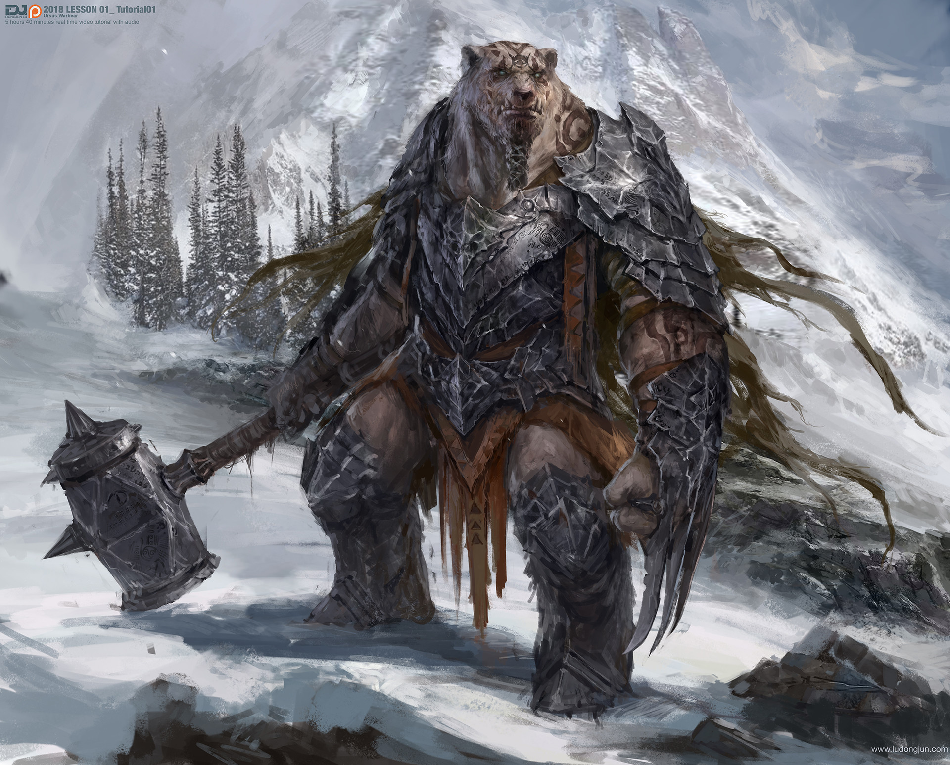 ArtStation - 2018 Lesson01_Tutorial01_War Bear