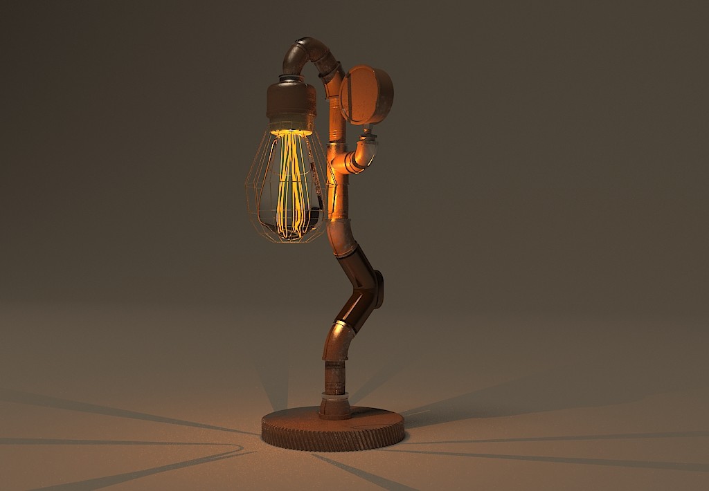 ArtStation - Steam_punk_lamp