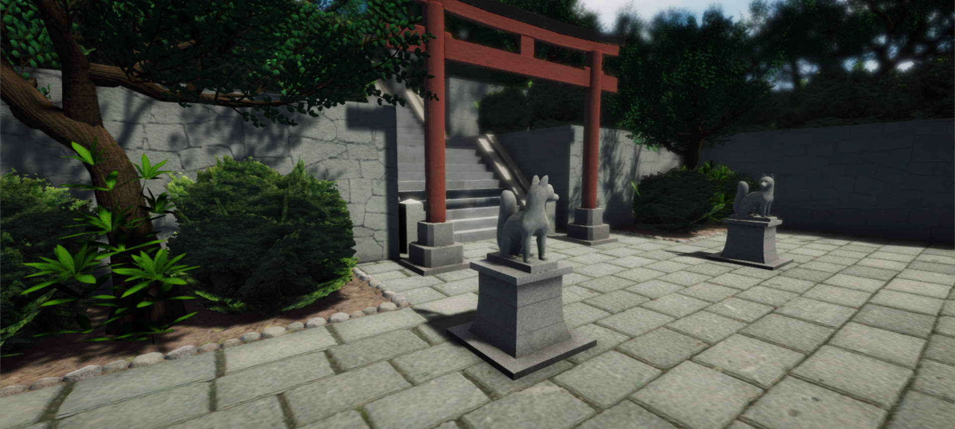 ArtStation - Staircase to Fox shrine