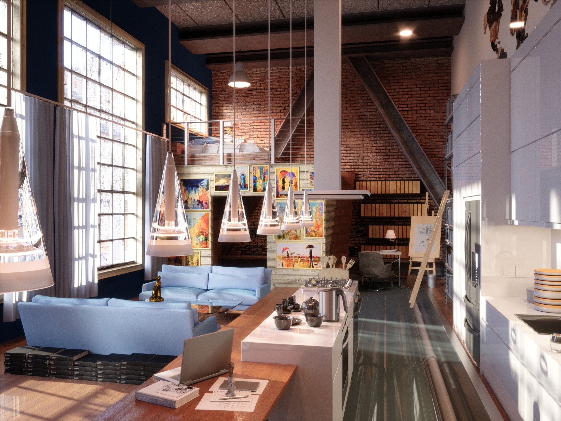 ArtStation - Cluttered Loft