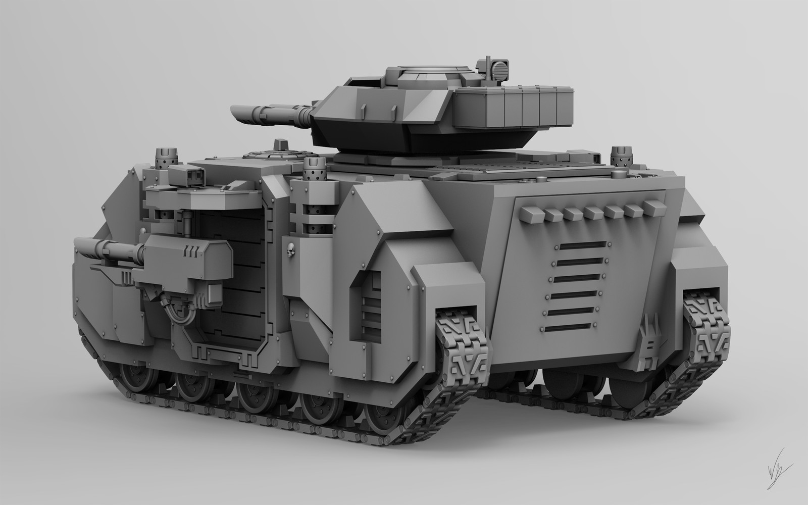 Dharto _art - WARHAMMER 40K PREDATOR TANK