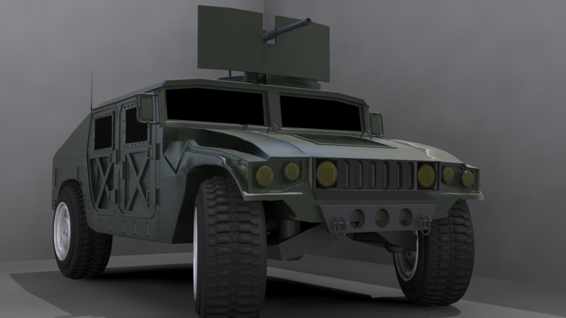 ArtStation - Humvee 3D model