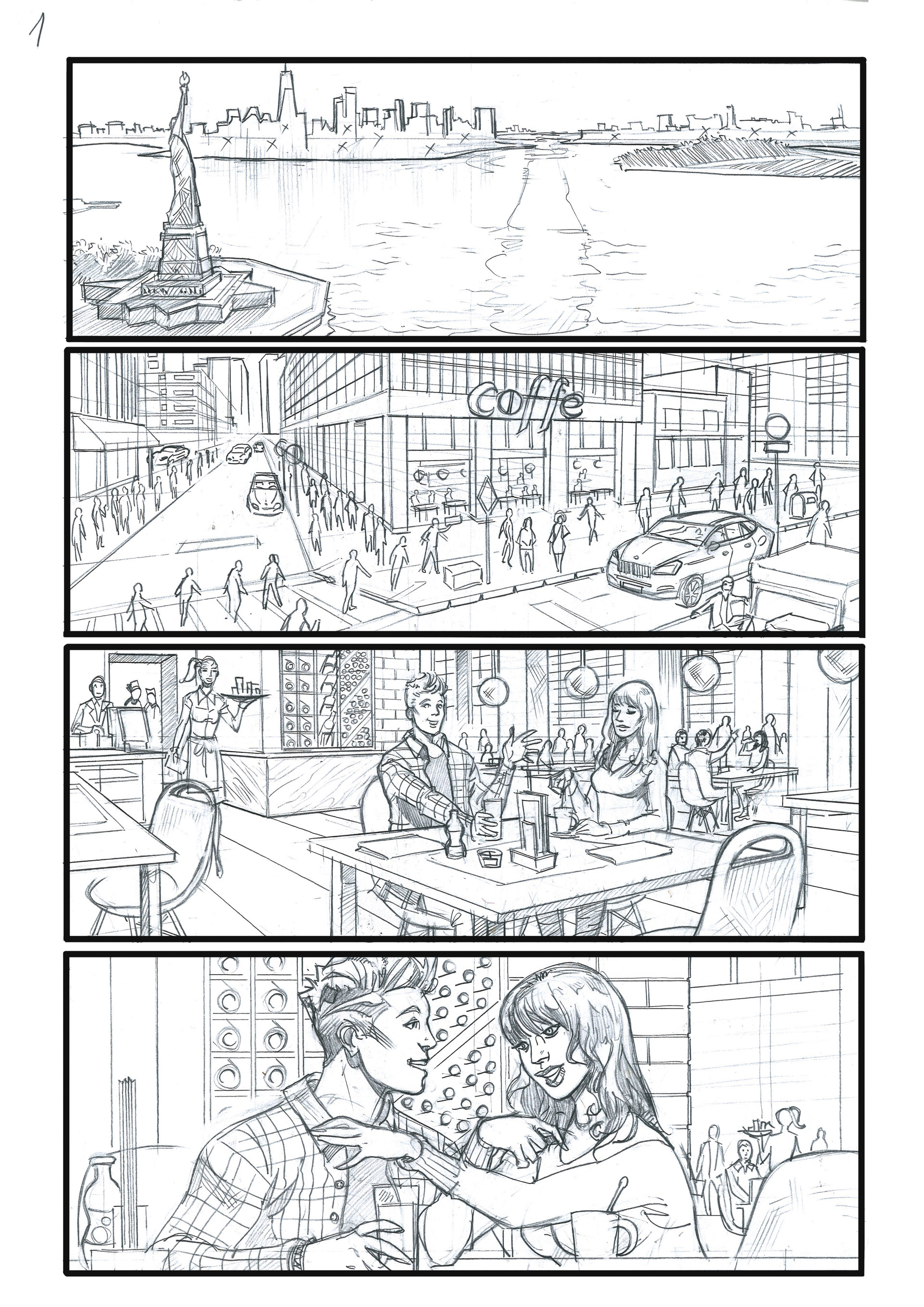 ArtStation - Spider Man/ short comic/ pencil