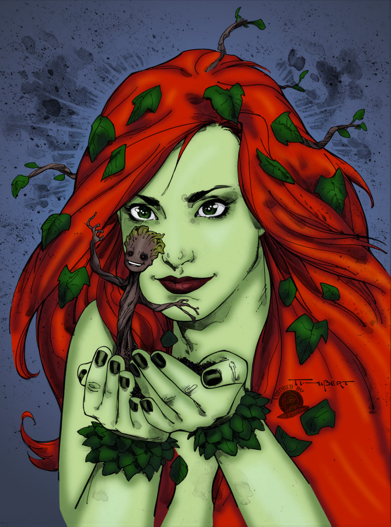 ArtStation - Poison Ivy and Baby Groot