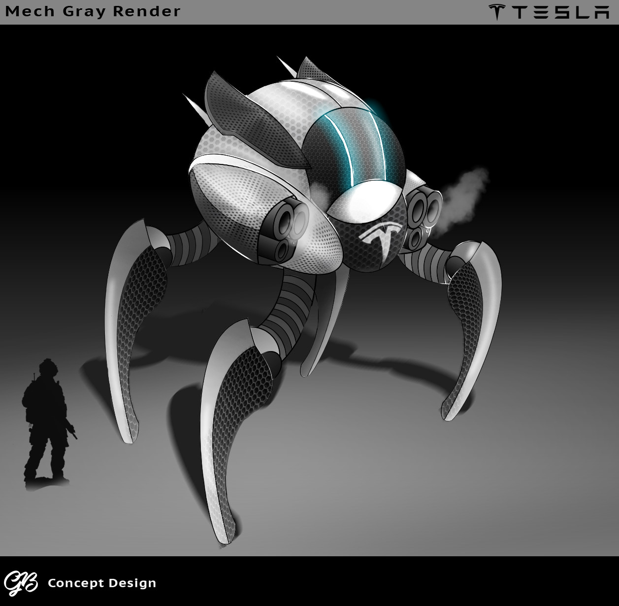 ArtStation - Mech Tank Tesla