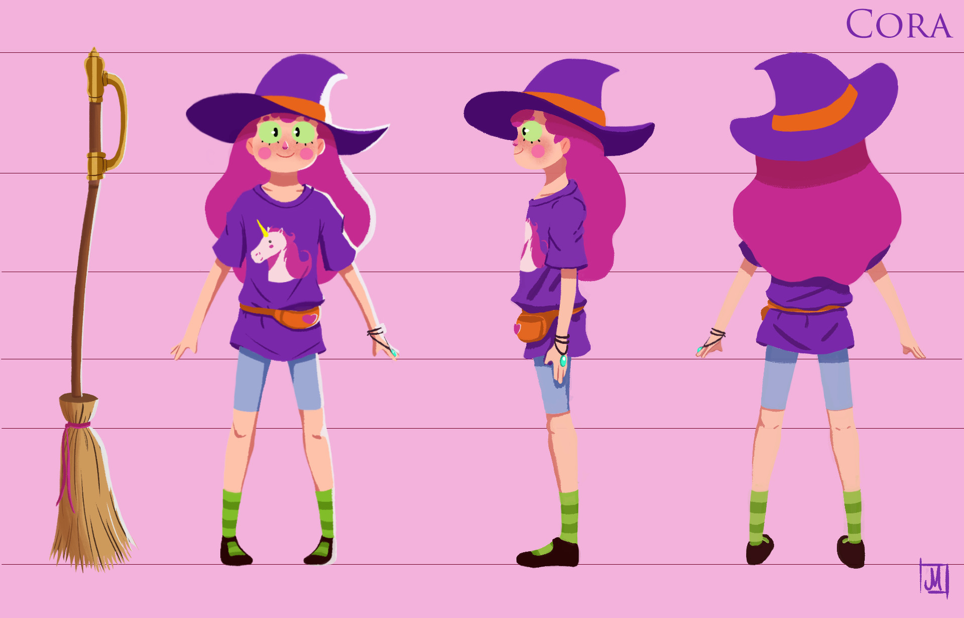 ArtStation - Cora, the little witch!