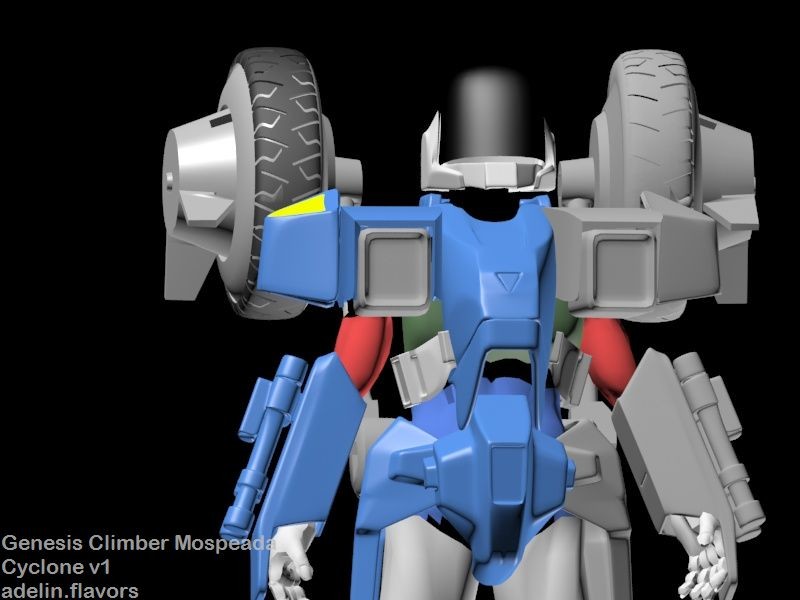 Daniel Nuñez - Veritech Cyclone Vr-041 - Low Poly Textured Version