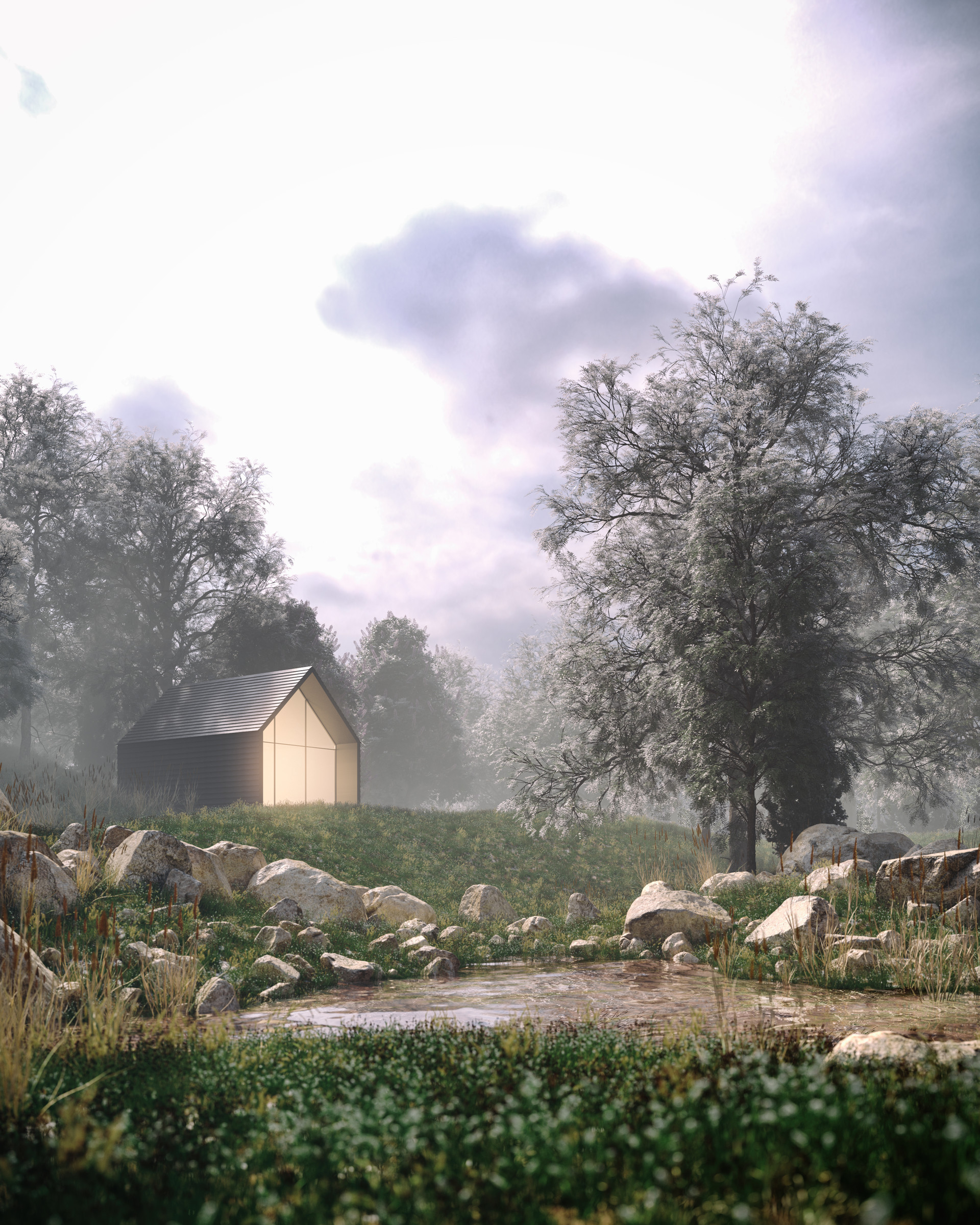 ArtStation - River Scene