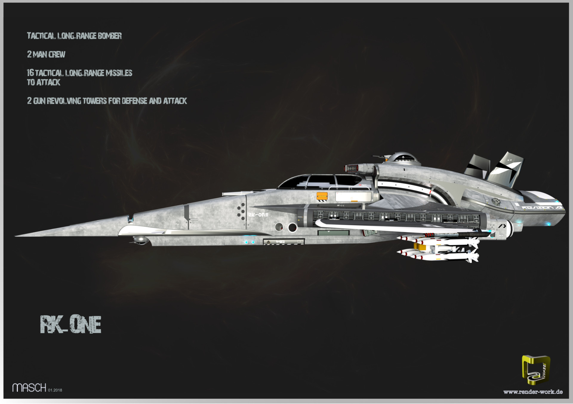 MASCH ARTartist - RK One - Space Tactical Bomber