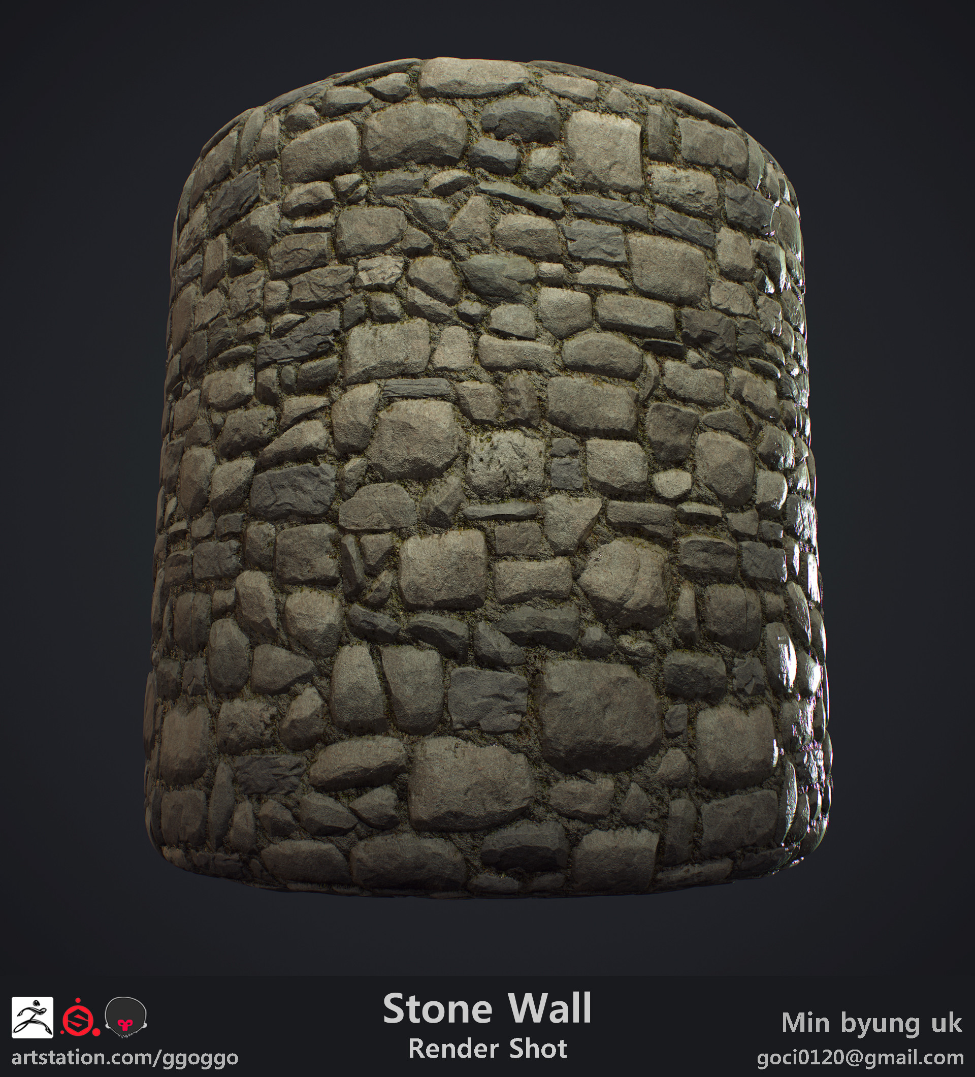 ArtStation - Stone Wall