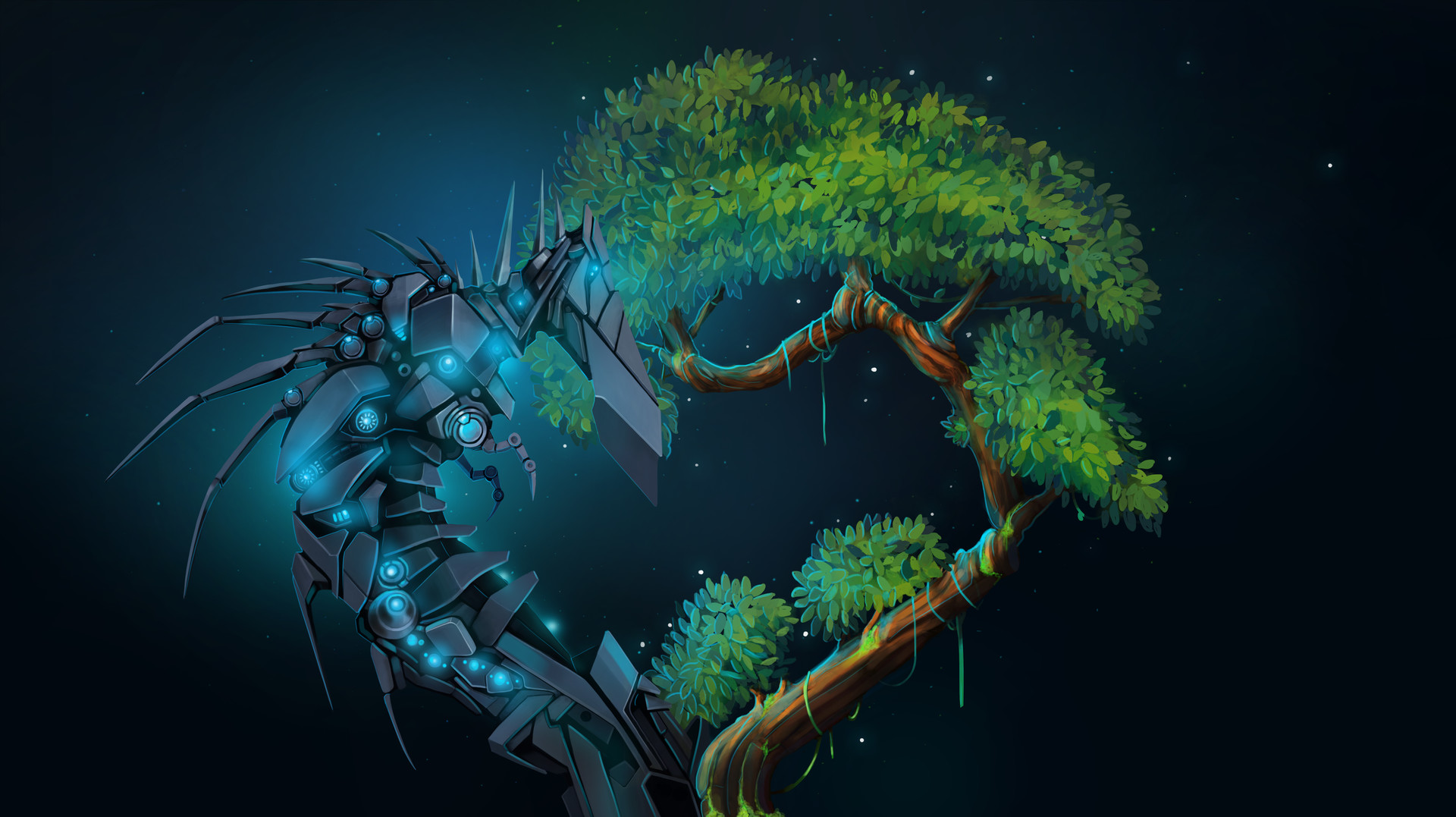 ArtStation - Mechanical flora