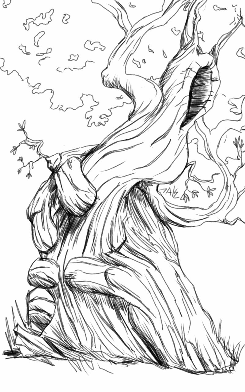 ArtStation - Daily Sketch: Captured Tree