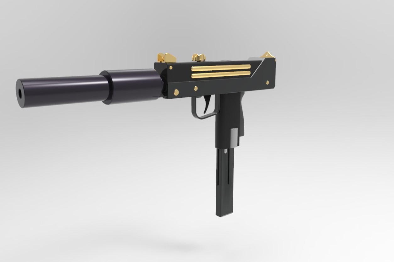 ArtStation - Mac 10 Gun