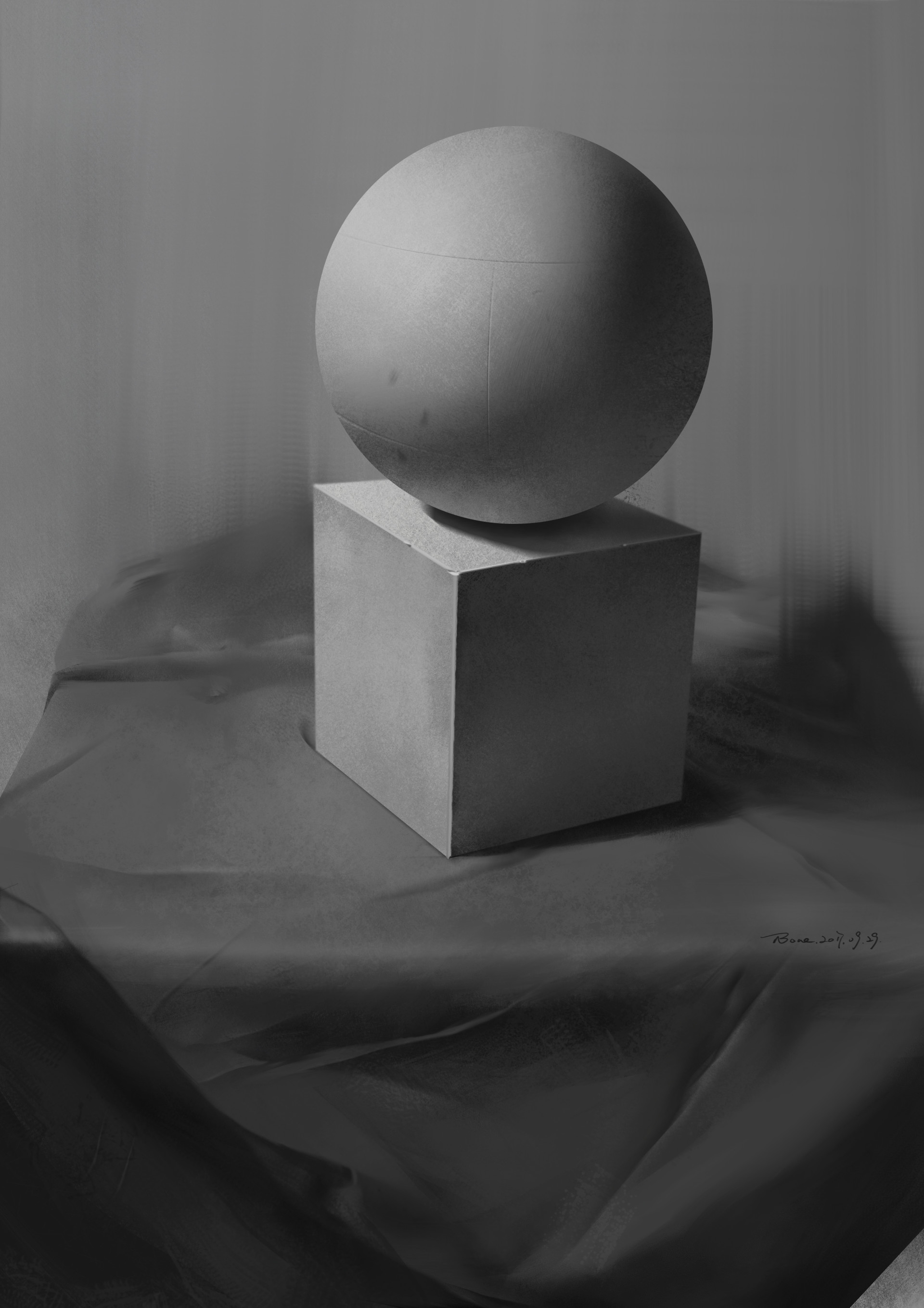 ArtStation - Plaster painting practice