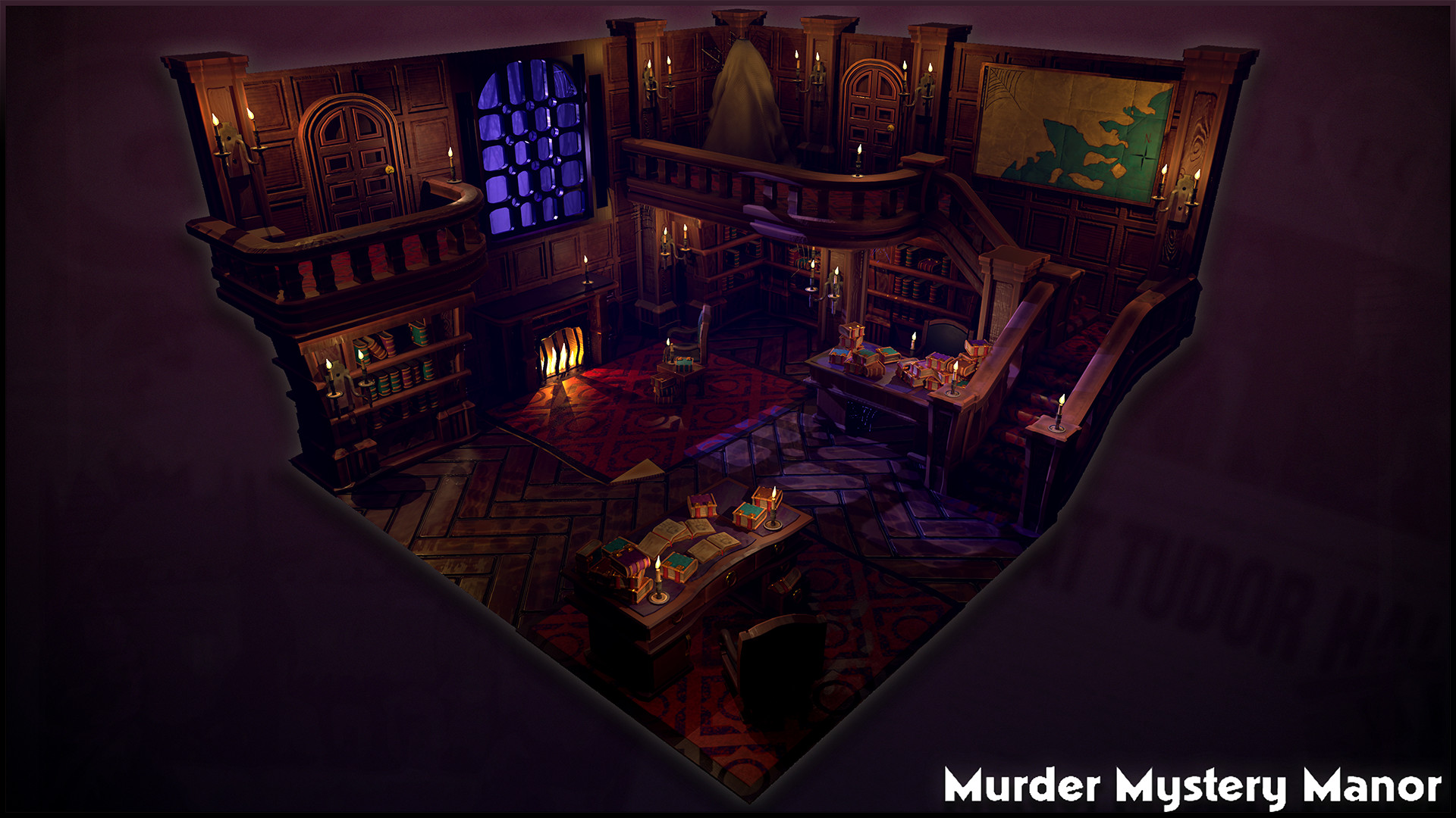 ArtStation - Murder Mystery Manor- Stylised Environment