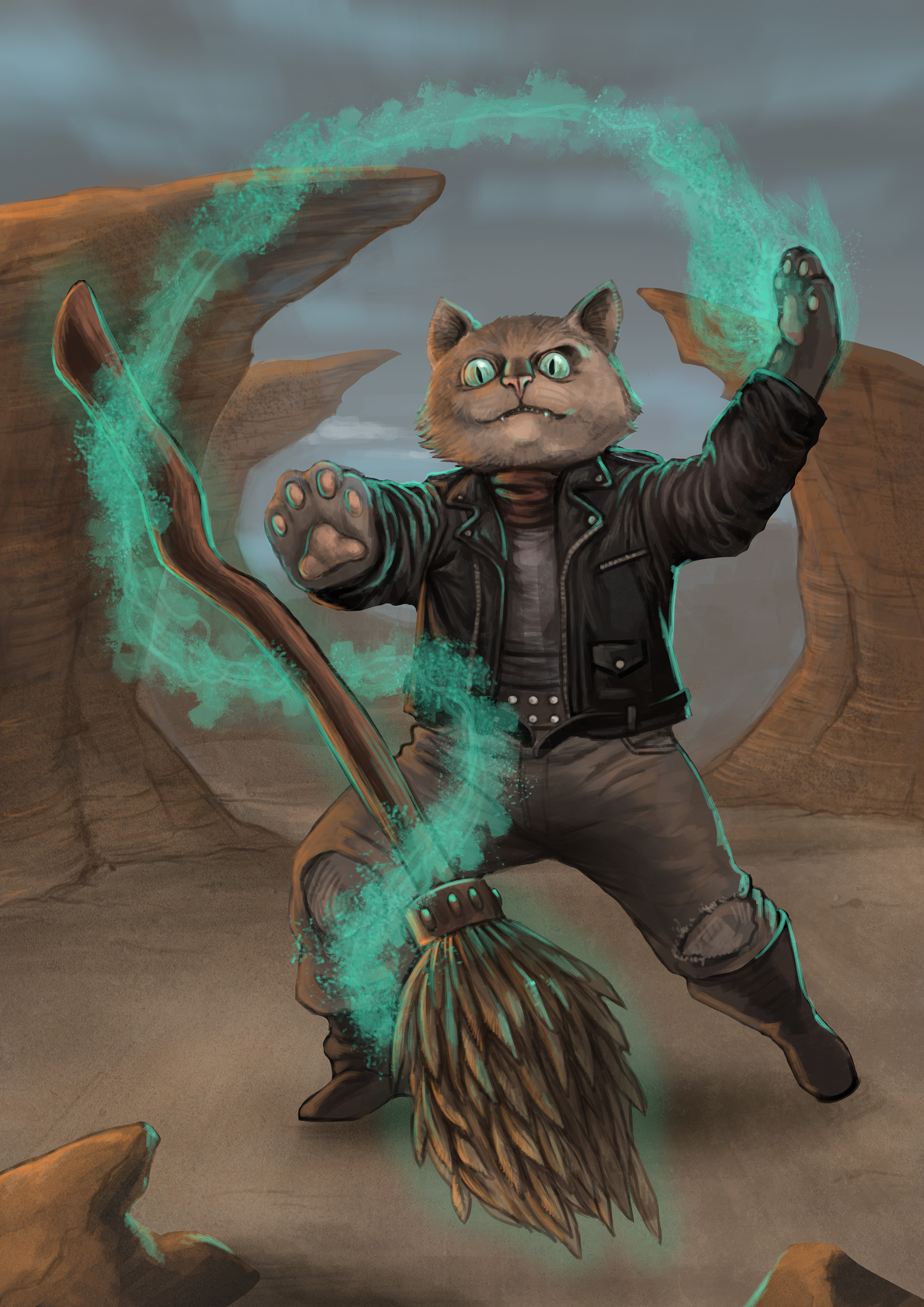 Cat Mage by Marina Sanches : r/ImaginaryWizards