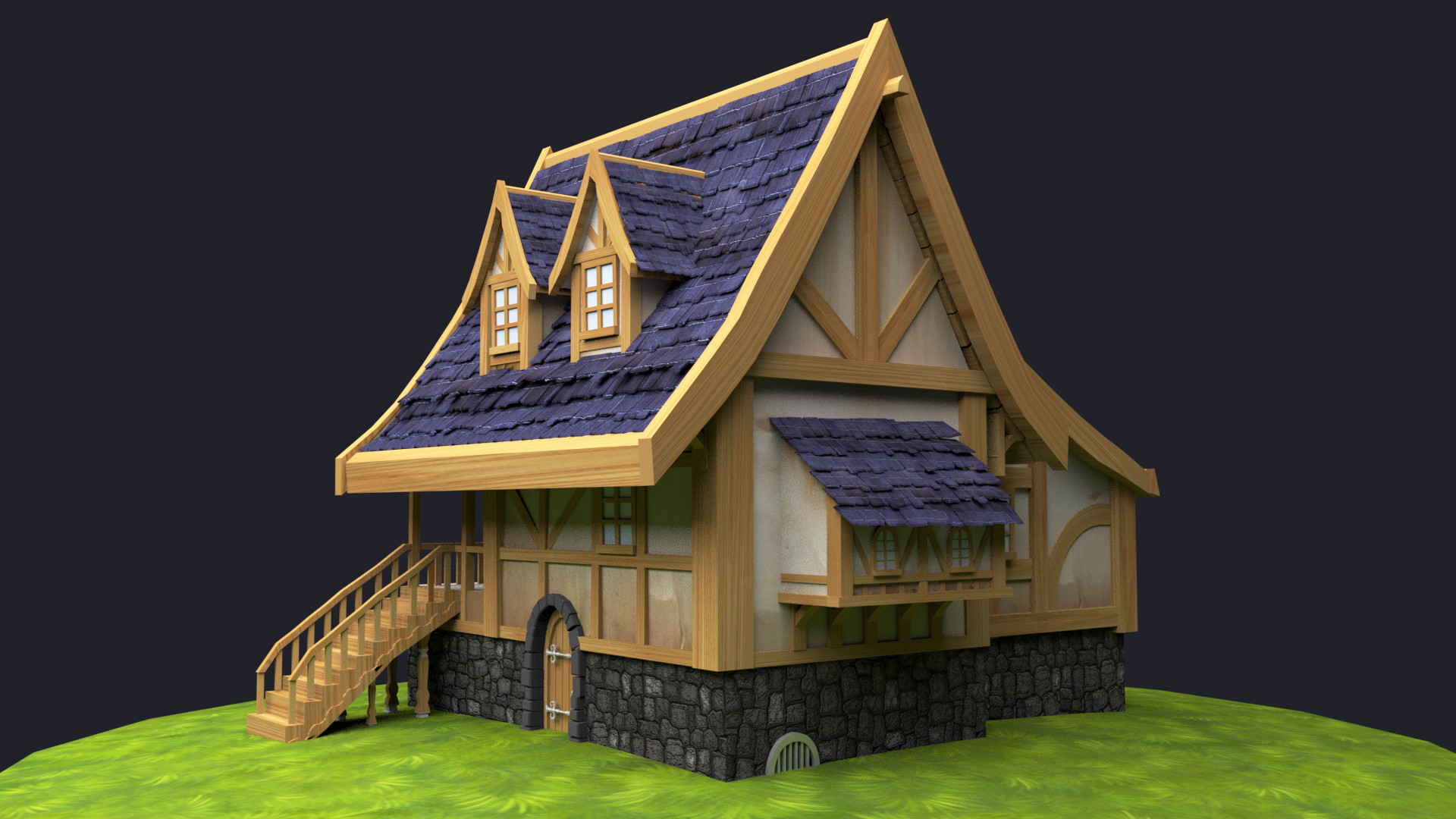 ArtStation - Medieval House Model
