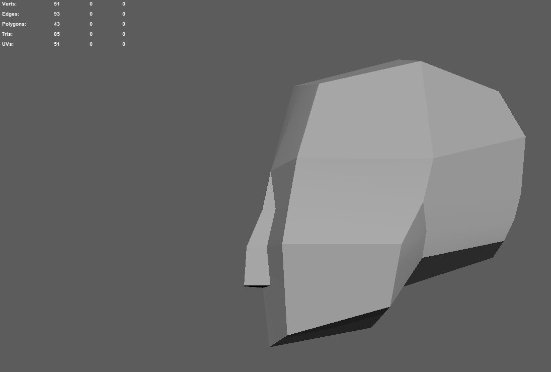 ArtStation - Low Poly Head - WIP