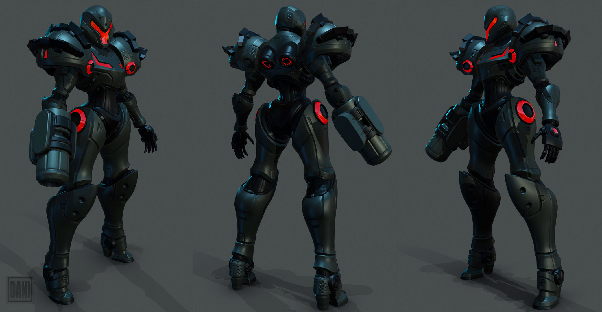 Dan Pingston - Metroid Prime Fan Art, Phazon Suit