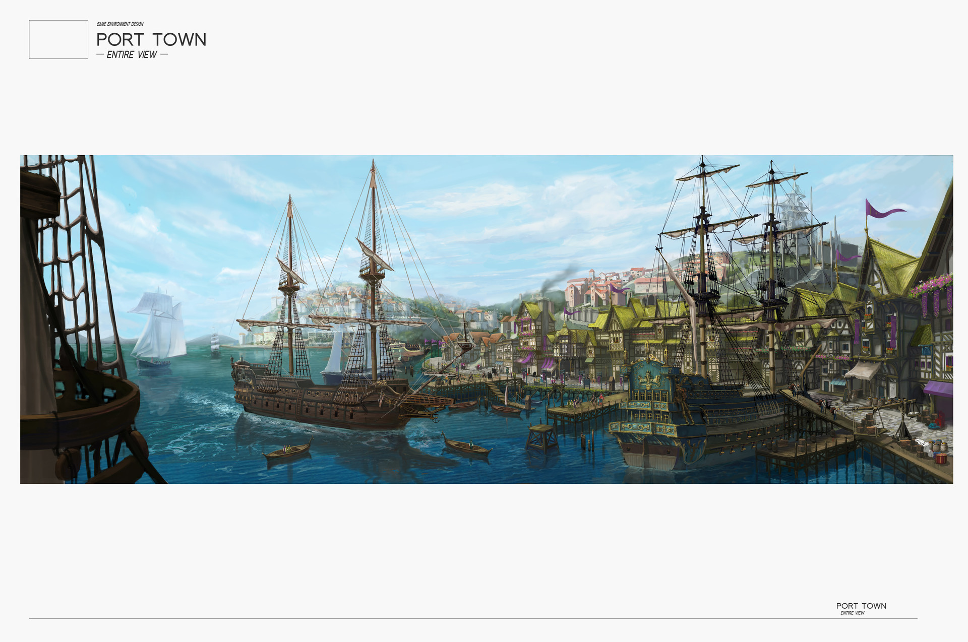 ArtStation - Port Town 항구마을