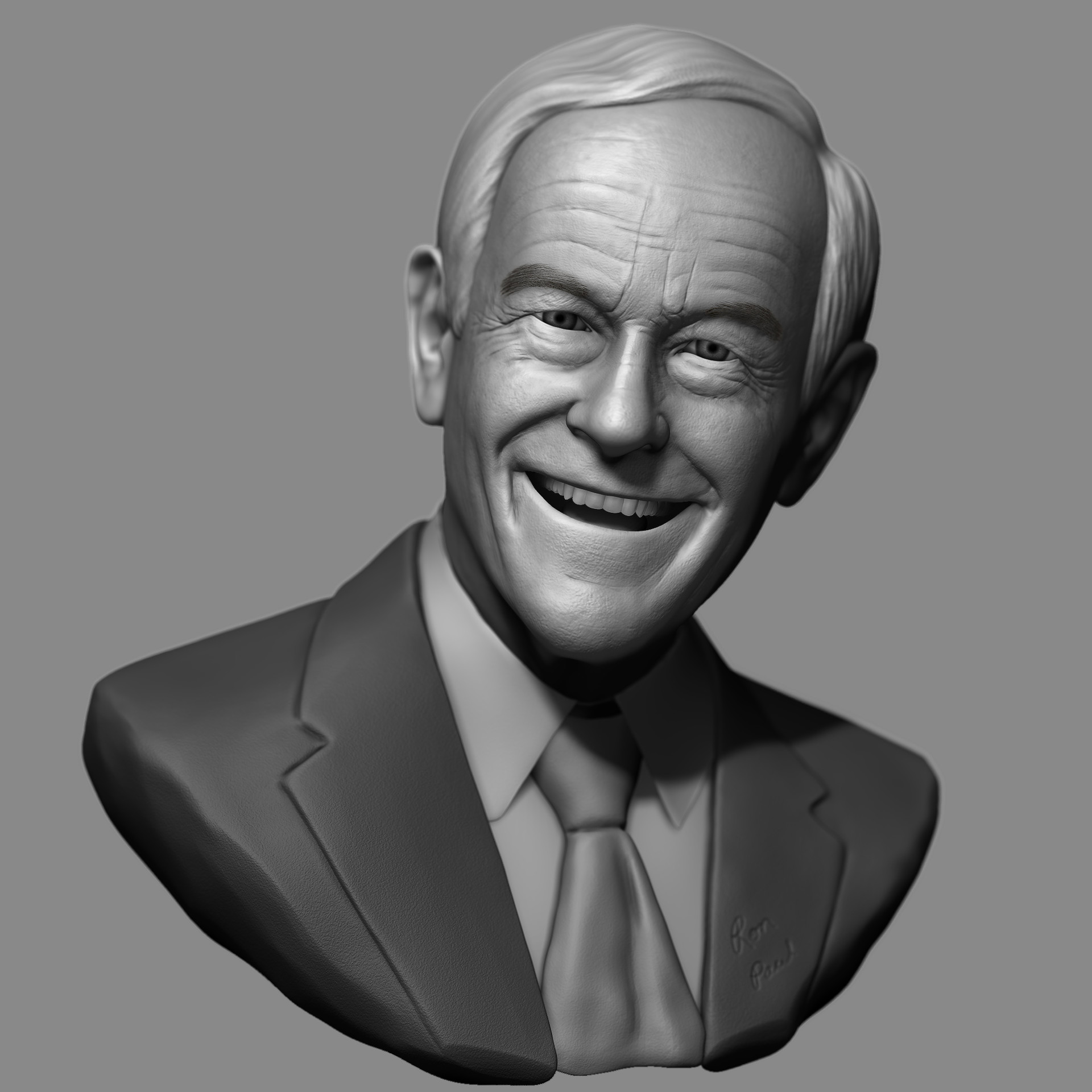 ArtStation - Ron Paul Bust