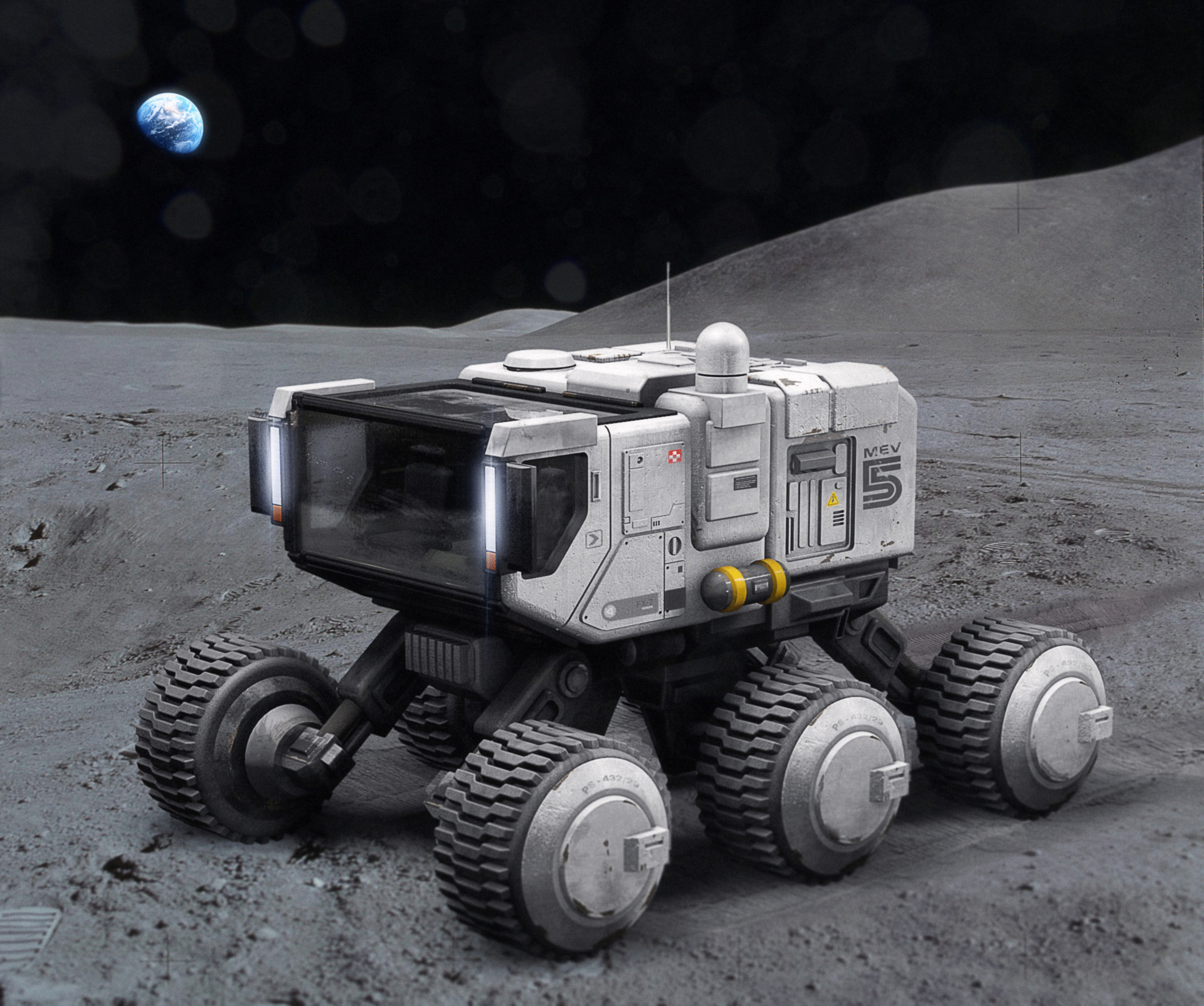 Sci Fi Moon Rover Sci Fi Moon Rover