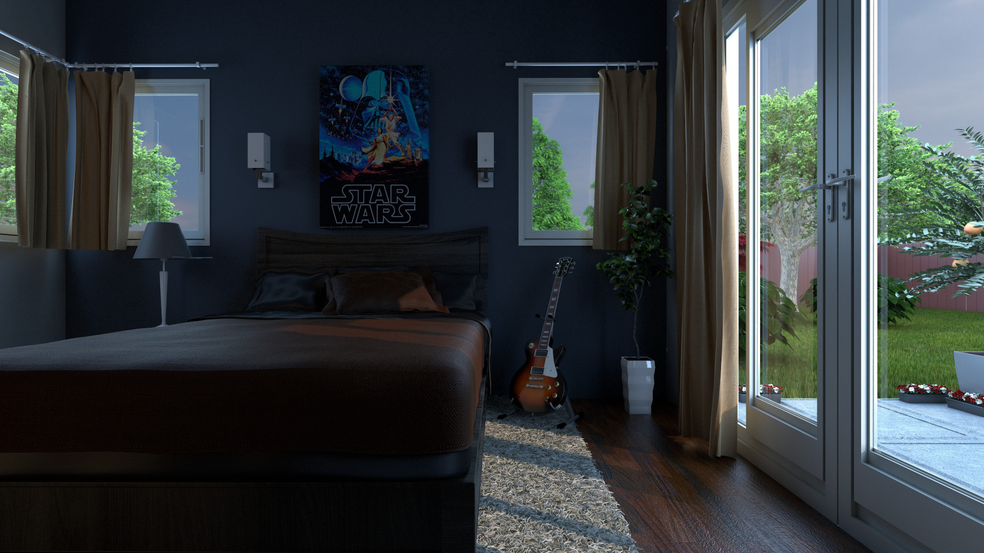Nicholas Cameron - Interior Visualization Bedroom Look Dev