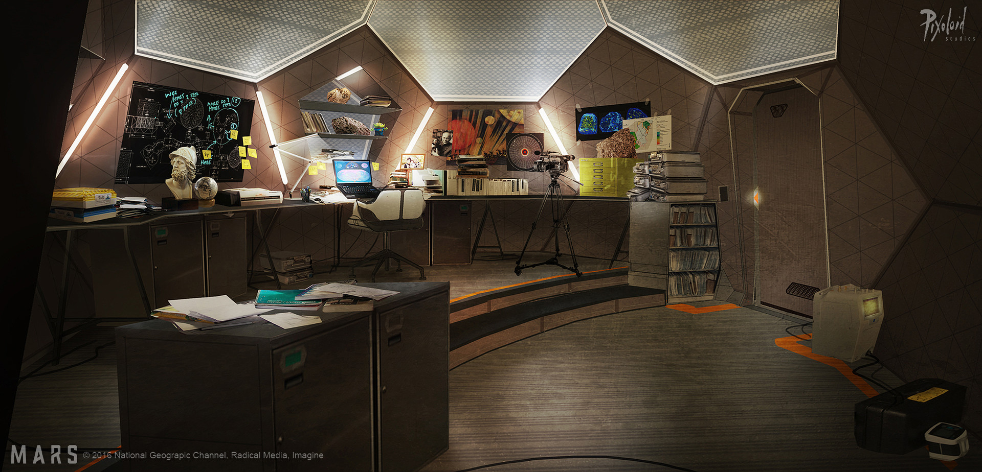 ArtStation - MARS - Olympus Town Office