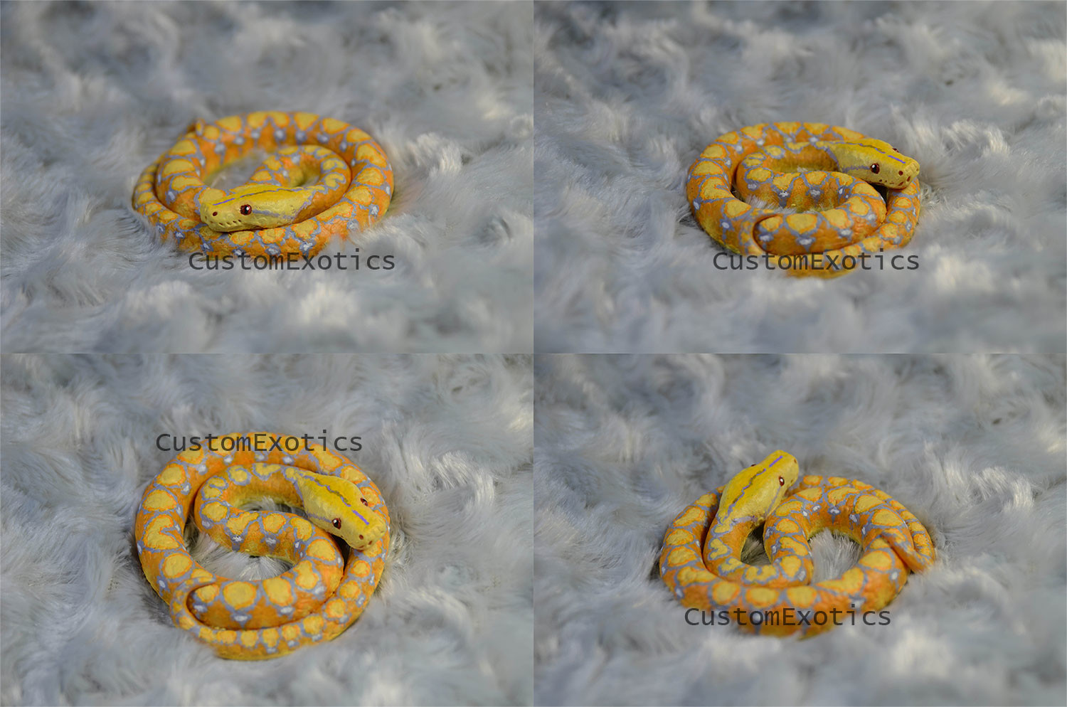 ArtStation - Purple Albino Reticulated Python Figurine