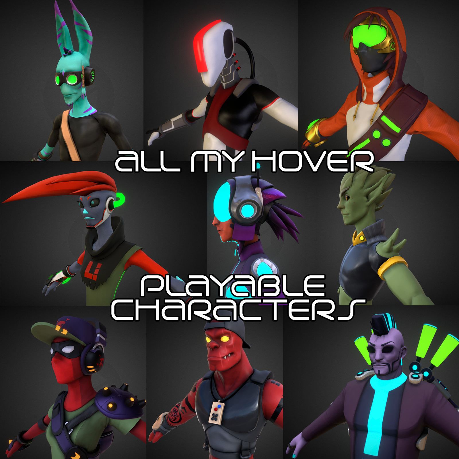 Kedi Baron - HOVER - all characters