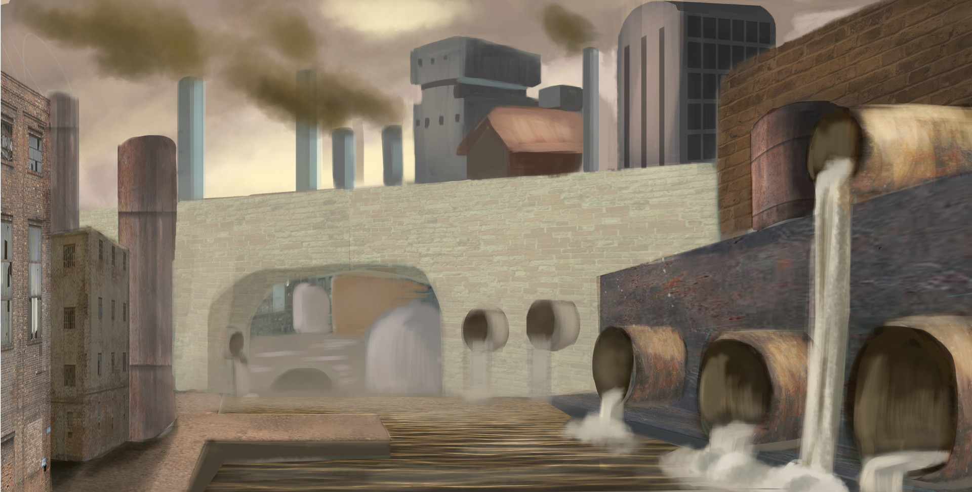 ArtStation - Diesel Punk Factory District