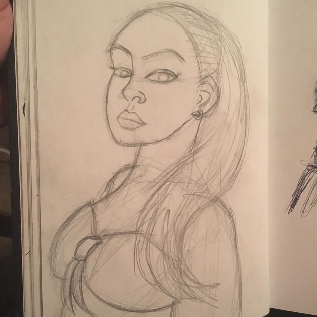 ArtStation - girl sketch