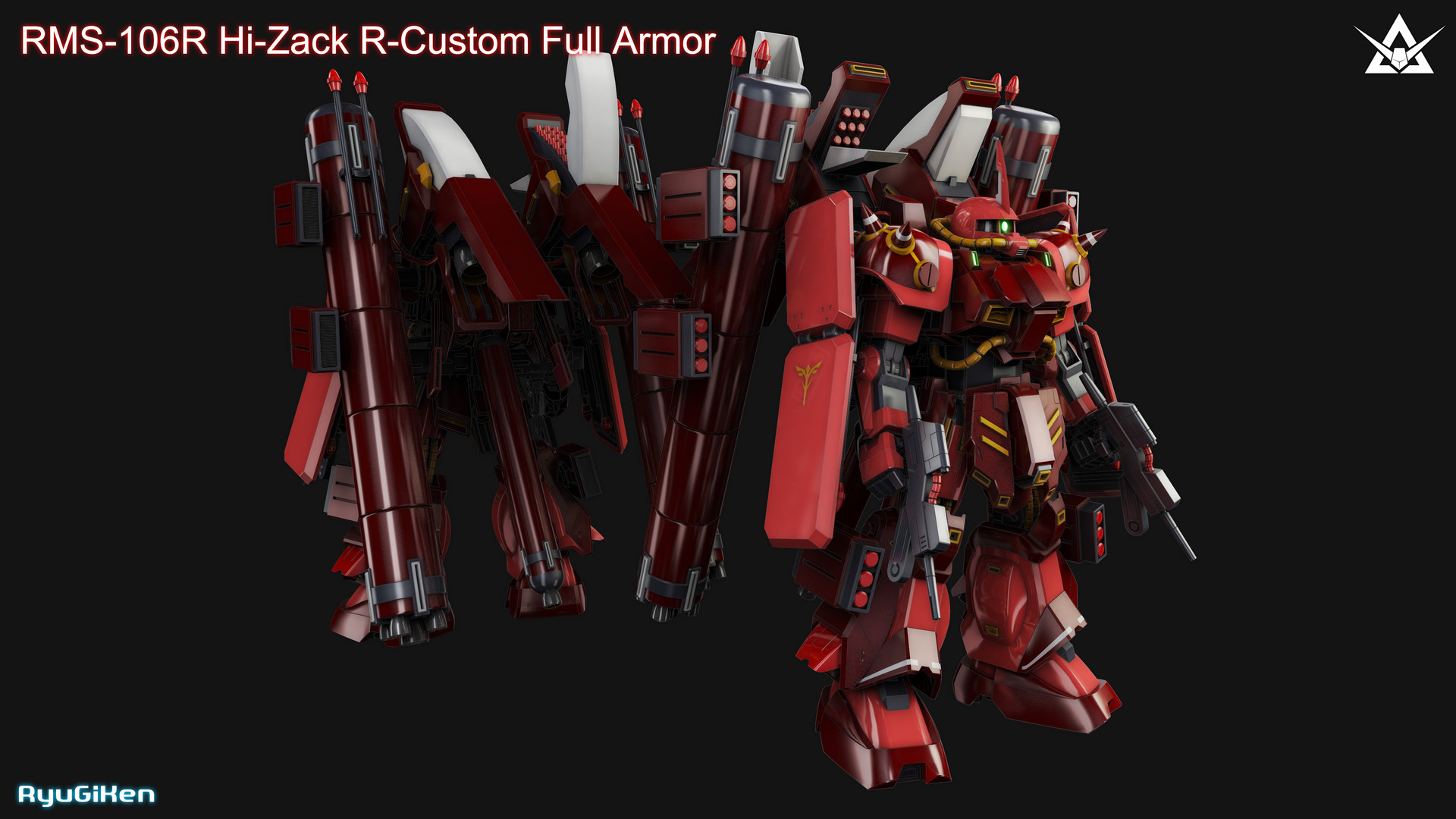 ArtStation - RMS-106R Hi-Zack RyuGiKen's Custom