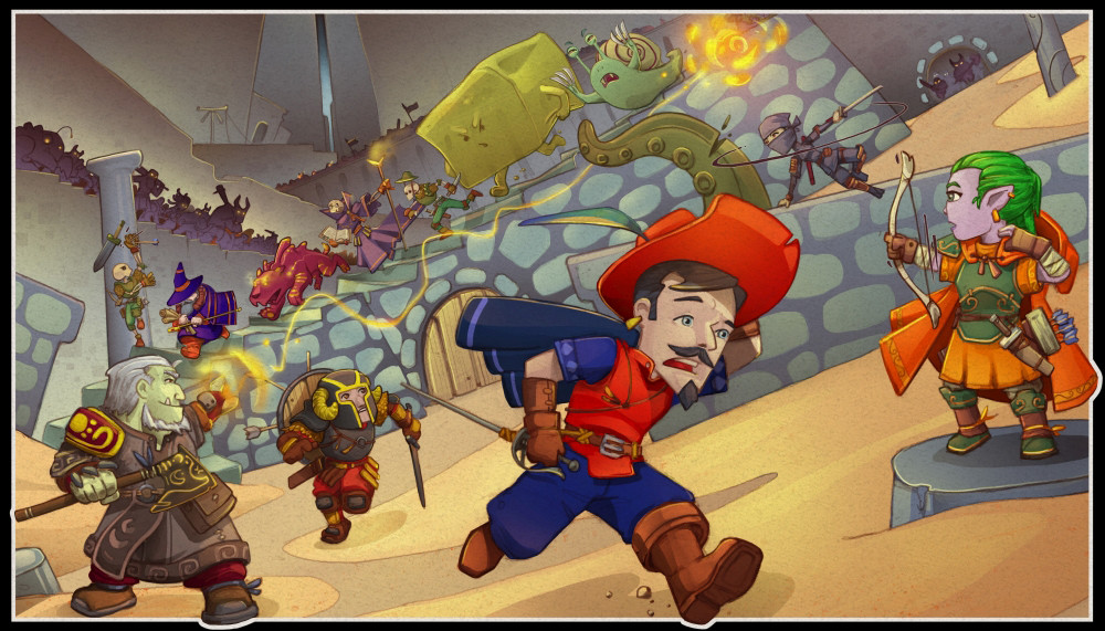 ArtStation - "Flee!" splash art