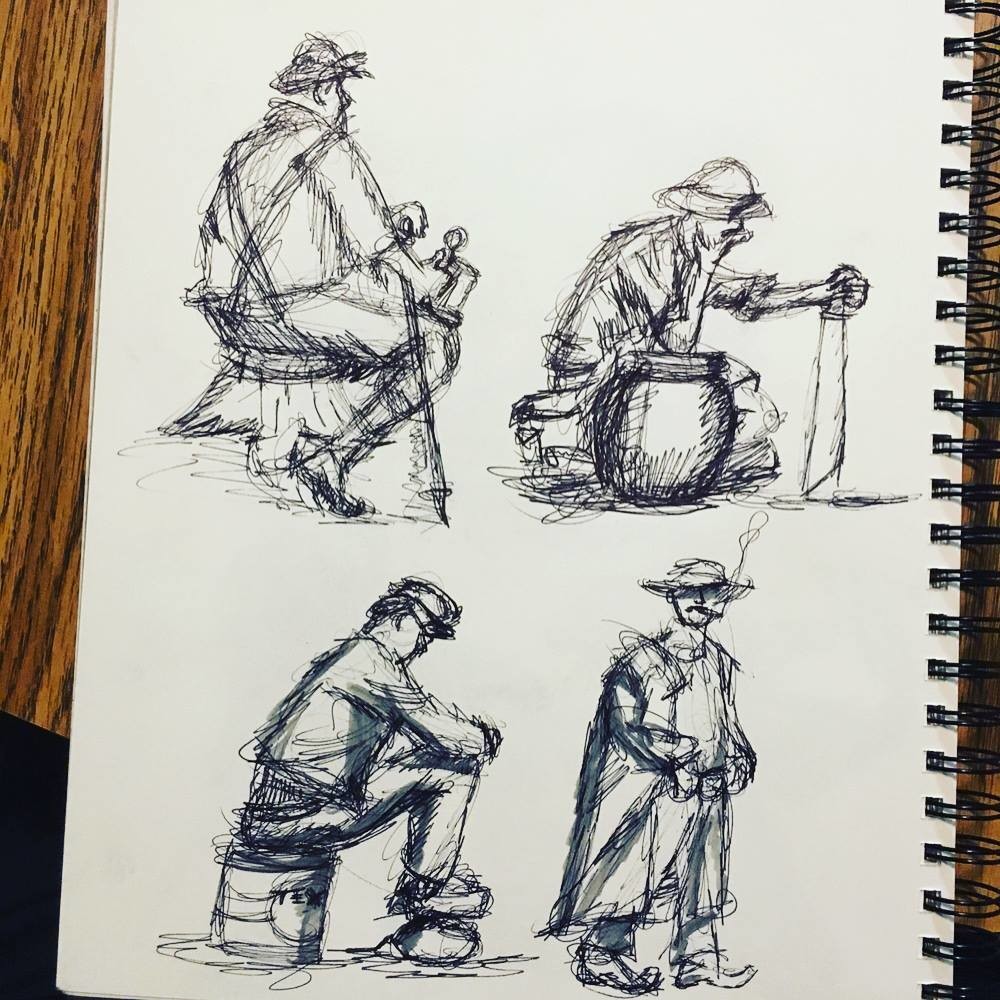 ArtStation - costumed life drawing