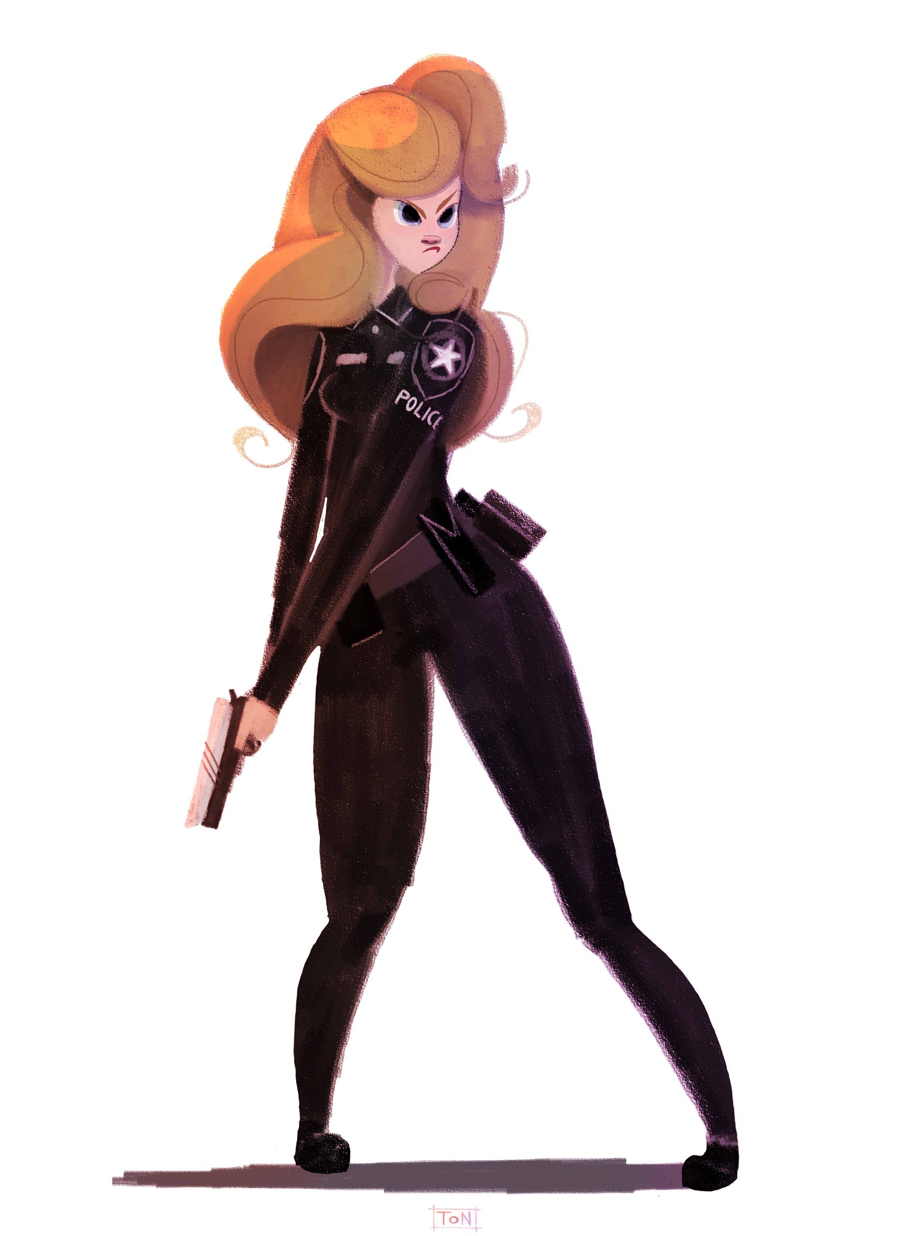 ArtStation - Police Officer 80s