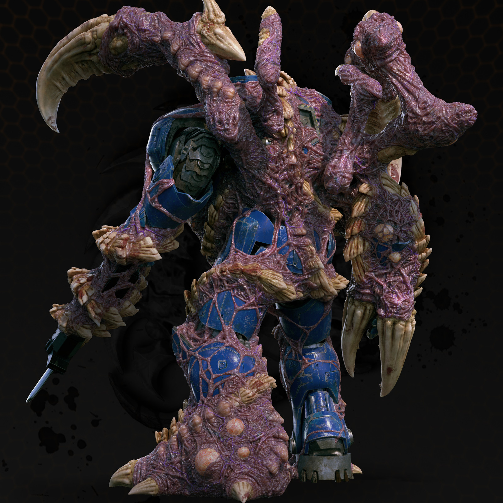 JUNG MIN BAEK - infested terran(starcraft fan art)