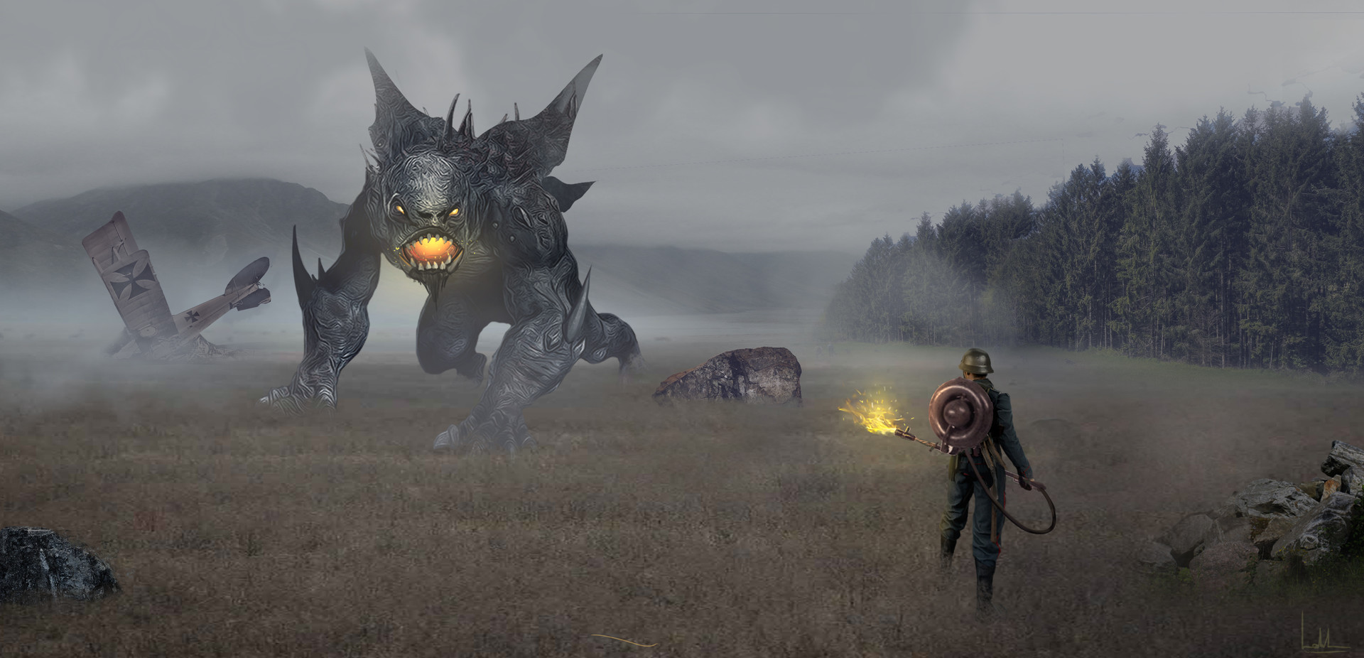 ArtStation - World War 1 - Monster and blood - The rescue party, Khoi ...